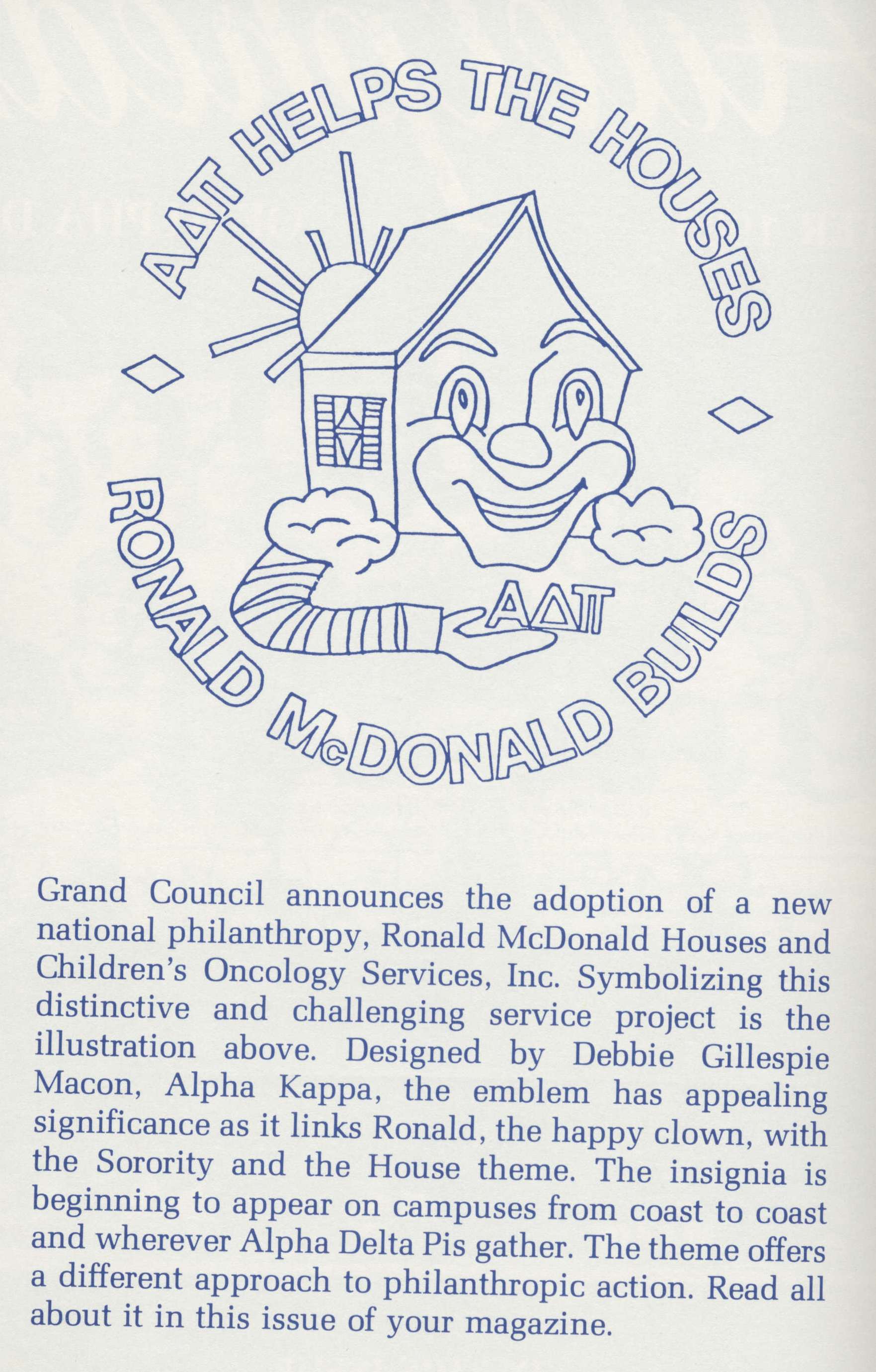 ADPi + RMHC… A 40 Year History - Alpha Delta Pi